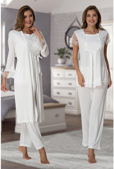 Effort 2054 Lohusa Pijama Sabahlık Takım Effort 2054 Lohusa Pijama Sabahlık Takım