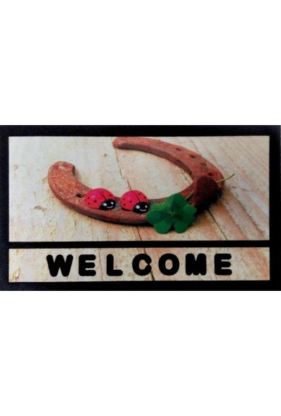 T.concept Italyan Format Kapı Paspası 40 x 68 cm Lucky Welcome T.concept Italyan Format Kapı Paspası 40 x 68 cm Lucky Welcome