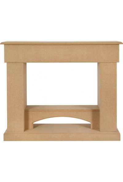 Rafhomestore Ahşap Ham Mdf Dekoratif Boyamalık Şömine