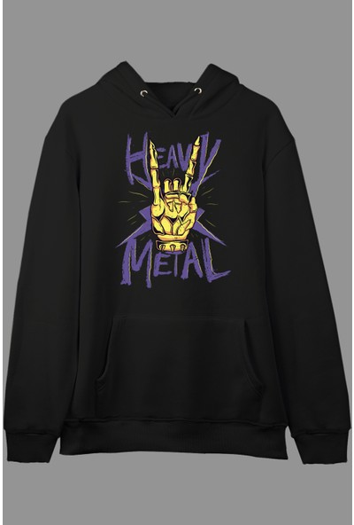 Corvoart Oversize Heavy Metal Tasarım Baskılı Kapüşonlu Sweatshirt Hoodie Corvoart Oversize Heavy Metal Tasarım Baskılı Kapüşonlu Sweatshirt Hoodie