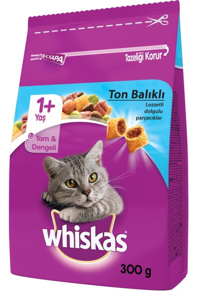 Whiskas Ton Balıklı Kuru Mama 300 G x 7 Adet Whiskas Ton Balıklı Kuru Mama 300 G x 7 Adet