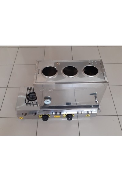 Gma Lpg Li 55 Lik Çay Kazanı Üç Demlik