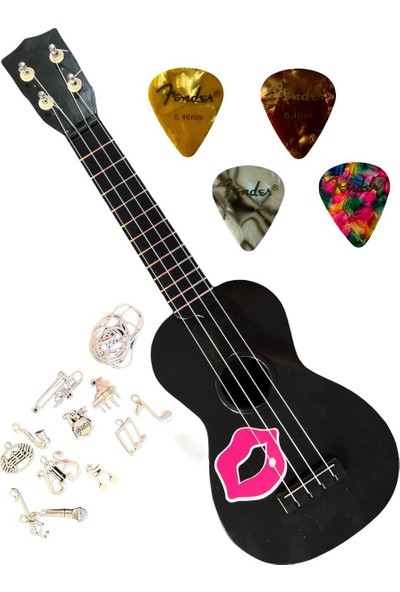 My Yonca Okul Programları Için Suya Dayanıklı Soprano Ukulele + 4 Adet Fender Pena +Kolye My Yonca Okul Programları Için Suya Dayanıklı Soprano Ukulele + 4 Adet Fender Pena +Kolye