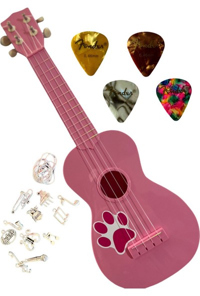 My Yonca Okul Programları Için Suya Dayanıklı Soprano Ukulele + 4 Adet Fender Pena +Kolye My Yonca Okul Programları Için Suya Dayanıklı Soprano Ukulele + 4 Adet Fender Pena +Kolye