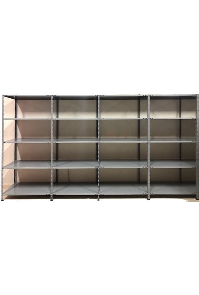 Güney Güneyraf 5 Katlı 4lü Bitişik Galvaniz Üzeri Fırın Boya Gri Çelik Raf Arşiv Depo Kiler Rafı 31 x 240 x 200 cm Güney Güneyraf 5 Katlı 4lü Bitişik Galvaniz Üzeri Fırın Boya Gri Çelik Raf Arşiv Depo Kiler Rafı 31 x 240 x 200 cm