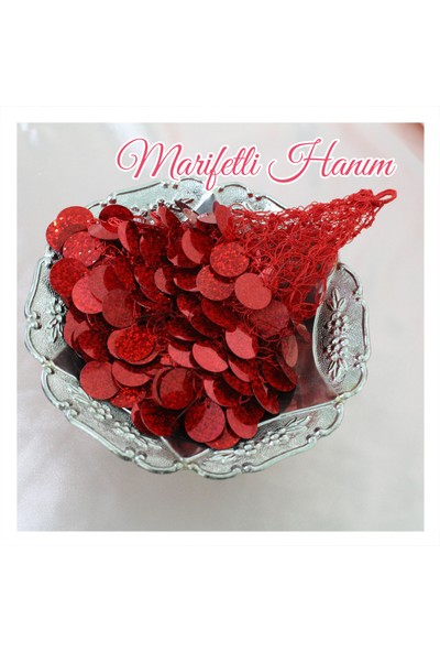 Marifetli Hanım Kırmızı Gelin Mendili