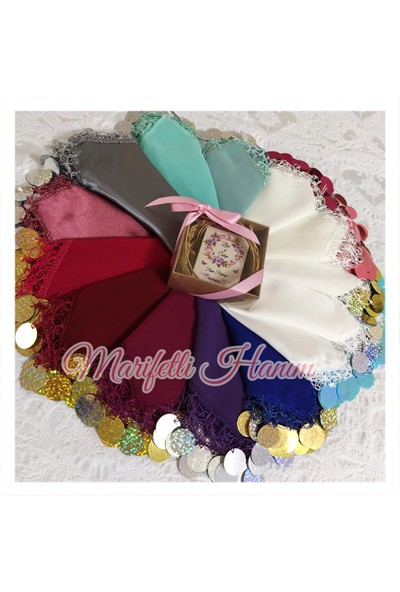 Marifetli Hanım Kına Halay Mendili Karışık Renkli