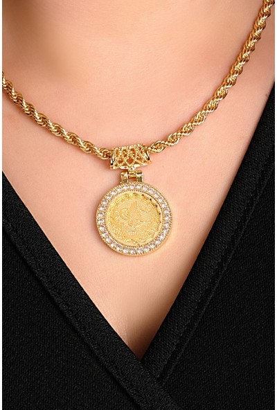 Aytek Gold Tuğralı Halat Kolye Aytek Gold Tuğralı Halat Kolye