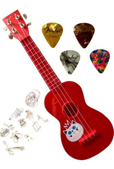 My Yonca Okul Programları Için Suya Dayanıklı Soprano Ukulele + 4 Adet Fender Pena +Kolye My Yonca Okul Programları Için Suya Dayanıklı Soprano Ukulele + 4 Adet Fender Pena +Kolye