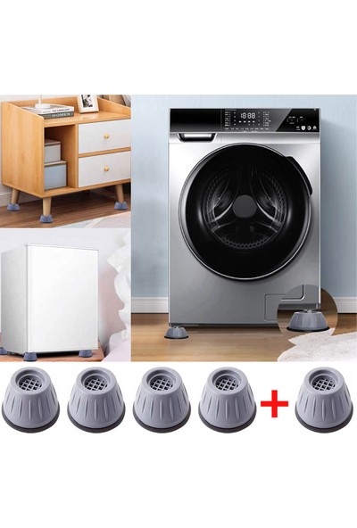 5 Adet Çamaşır-Kurutma-Bulaşık Makinesi Ses ve Titreşim Önleyici Çok Amaçlı Ayak Pedi 5 Adet Çamaşır-Kurutma-Bulaşık Makinesi Ses ve Titreşim Önleyici Çok Amaçlı Ayak Pedi