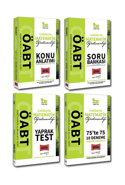 Yargı Yayınevi 2022 ÖABT Ilköğretim Matematik Öğretmenliği Full Set
