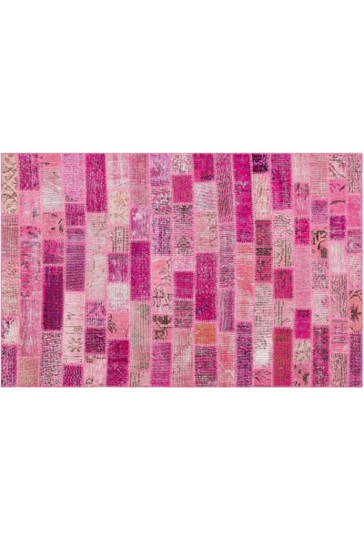 Çam Halı Eşsiz Anadolu El Dokuma Pembe Fuşya Taşli Patchwork Halı-120x180 Çam Halı Eşsiz Anadolu El Dokuma Pembe Fuşya Taşli Patchwork Halı-120x180