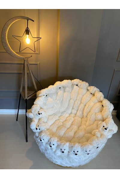 Pufhome Pufybear Ayıcıklı 360* Döner Berjer