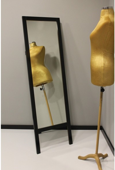 Siyah Ayaklı Boy Aynası 160X50
