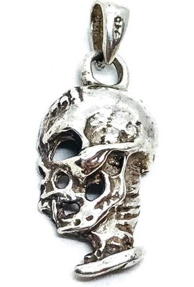 Nisa 925 Ayar Gümüş Kurukafa Kolye Ucu