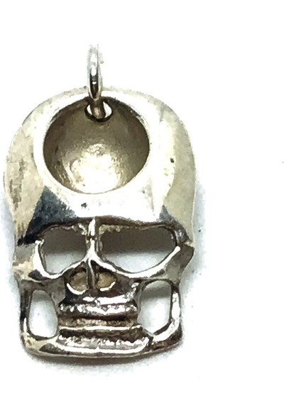 Nisa 925 Ayar Gümüş Kurukafa Kolye Ucu