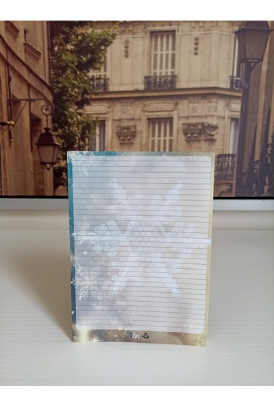 Karcia Nurçe Kartanesi Çizgili A6 Memopad