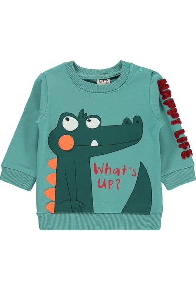 Civil Baby Erkek Bebek Sweatshirt 6-18 Ay Petrol Civil Baby Erkek Bebek Sweatshirt 6-18 Ay Petrol