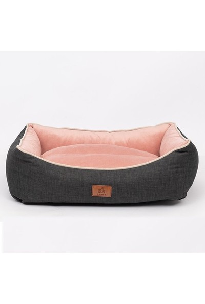 Peggy Lola Köpek Yatağı Antrasit Pembe Large 85X68X30 cm Peggy Lola Köpek Yatağı Antrasit Pembe Large 85X68X30 cm