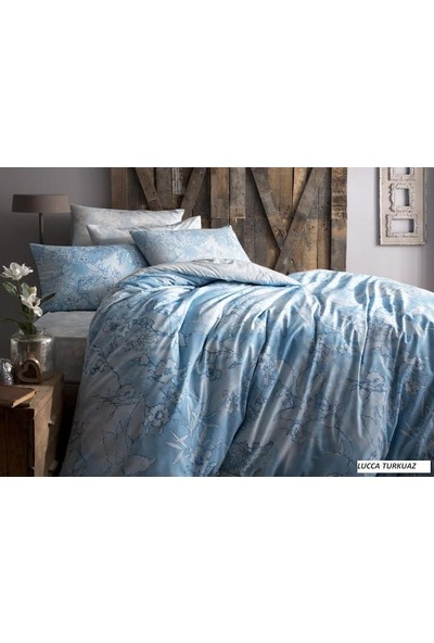 Taç Lucca Turkuaz Nevresim Takımı