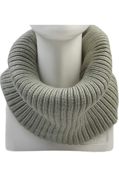 Triko Kadın Boyunluk Gri