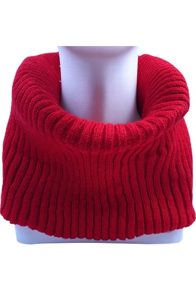 Triko Kadın Boyunluk Kırmızı