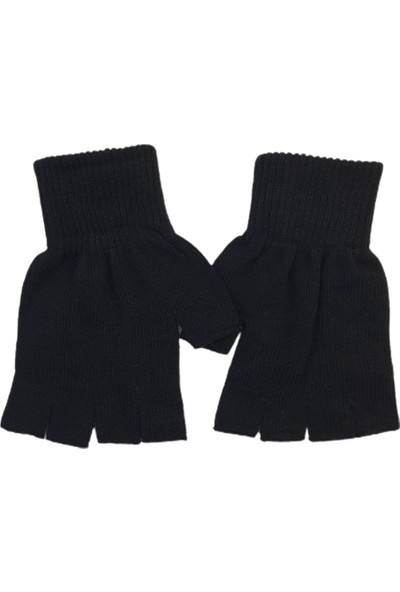 Erkek Parmaksız Eldiven Siyah