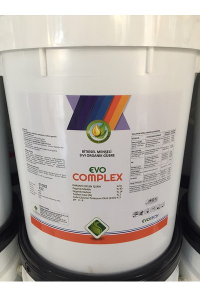 EvoTech Evo Complex Bitkisel Menşeli Sıvı Organik Gübre 20 Litre EvoTech Evo Complex Bitkisel Menşeli Sıvı Organik Gübre 20 Litre