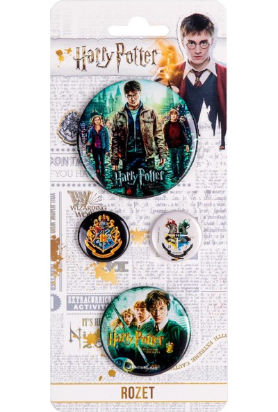 Gifi Rozet & Broş Harry Potter Ölüm Yadigarları 4 Adet Lisanslı Gifi Rozet & Broş Harry Potter Ölüm Yadigarları 4 Adet Lisanslı