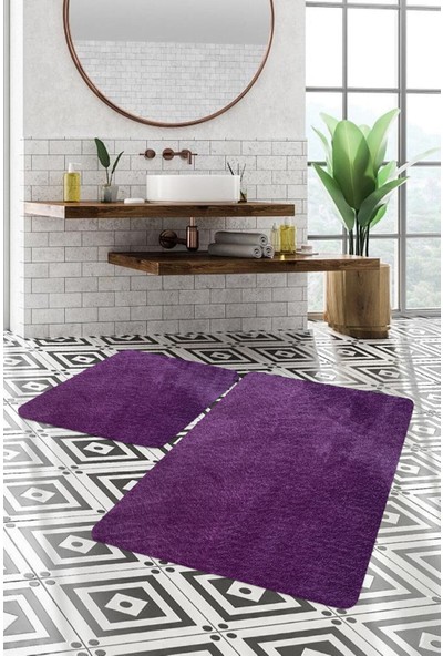 Sarar 2'li Büyük x L Boy Post Peluş Banyo Takımı 120 x 80 80 x 50 Lila Sarar 2'li Büyük x L Boy Post Peluş Banyo Takımı 120 x 80 80 x 50 Lila