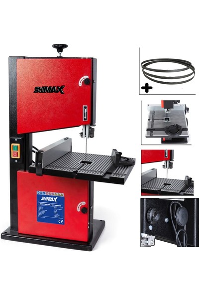 Stilmax Germany Hybrid 650 Watt Bakır Motor Şerit Tezgahı Tezgah Üstü Şerit Testere Kesme Makinesi + Bıçak Stilmax Germany Hybrid 650 Watt Bakır Motor Şerit Tezgahı Tezgah Üstü Şerit Testere Kesme Makinesi + Bıçak