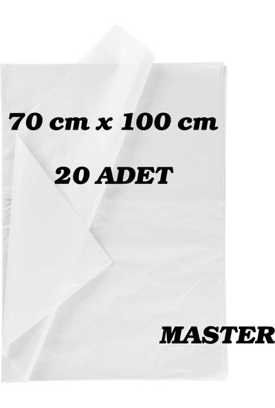 70 x 100 cm 30 Gr/m2 Beyaz Pelur Kağıt
