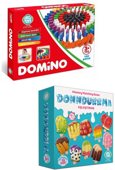 Circle Toys Domino 100'LÜ + Donndurma Seti Circle Toys Domino 100'LÜ + Donndurma Seti