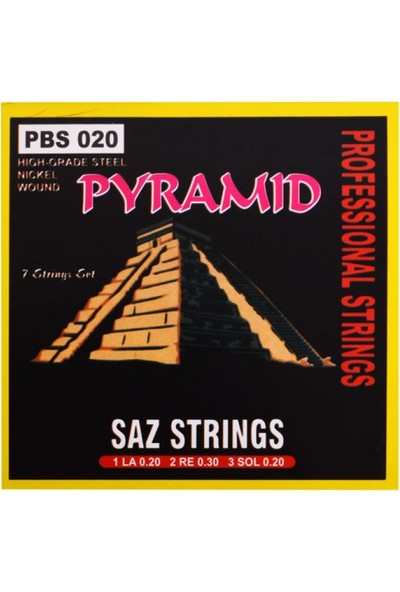 Pyramid Bağlama Teli Takım 0.20 Uzun Pyramid PBS020 Pyramid Bağlama Teli Takım 0.20 Uzun Pyramid PBS020