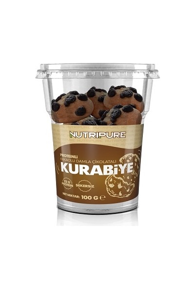 Nutripure Kakaolu Damla Çikolatalı Protein Kurabiye 100 gr