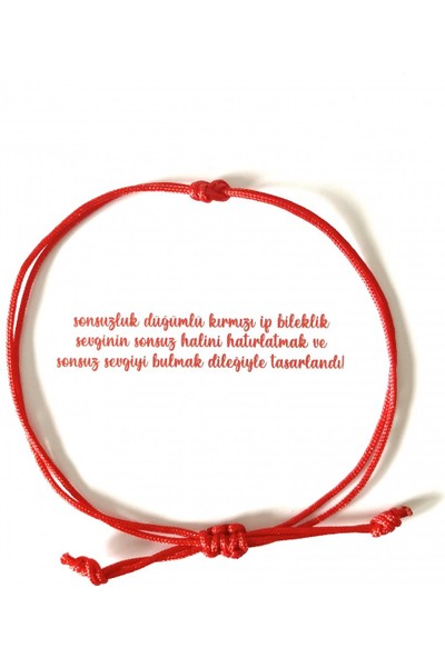 Mona Accessories Kırmızı Ip Bileklik | Sonsuz Sevgi-Kırmızı Mona Accessories Kırmızı Ip Bileklik | Sonsuz Sevgi-Kırmızı