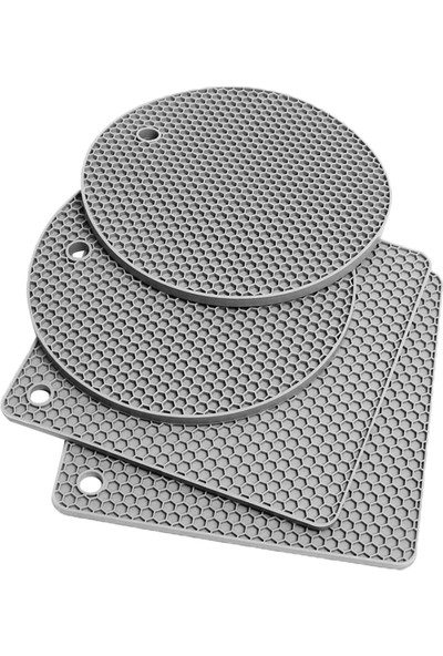 4 Adet Kaymaz Isıya Dayanıklı Silikon Mutfak Trivet Mat Pan Sıcak Pot Tutucu 4 Adet Kaymaz Isıya Dayanıklı Silikon Mutfak Trivet Mat Pan Sıcak Pot Tutucu