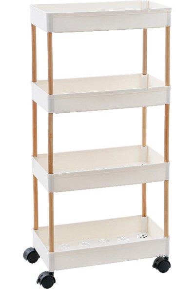 Banyo Depolama Arabası Depolama Rafları Sepeti Organizatör Çamaşır Odası Mutfak Geniş 4 Layer Banyo Depolama Arabası Depolama Rafları Sepeti Organizatör Çamaşır Odası Mutfak Geniş 4 Layer
