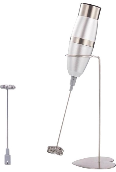 Güçlü Elektrikli Süt Frother El Bahar Çırpma Teli Süslü Kahve ile