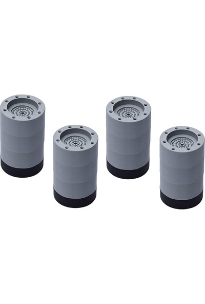 4 Kurutma Anti Titreşim Pad Yıkama Mashine Buzdolabı Darbeye Dayanıklı Mat Koruyucu Gri 8.5 cm