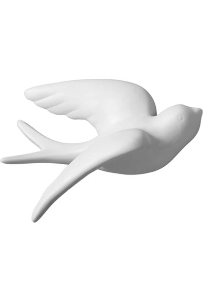 3D Seramik Kuş Kırlangıç ​​duvar Sanatı Dekor Yatak Odası Odası Dekoratif L Sağa