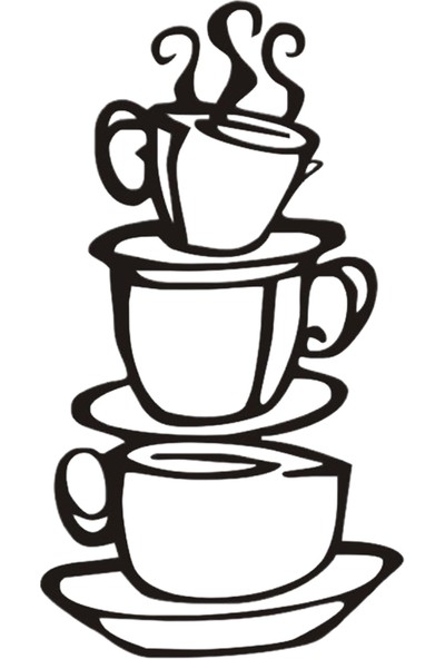 Kahve Kupaları Duvar Çıkartmaları Çıkartmaları Vinil Sanat Çit Yemek Odası Dekorasyon Için Kahve Kupaları Duvar Çıkartmaları Çıkartmaları Vinil Sanat Çit Yemek Odası Dekorasyon Için