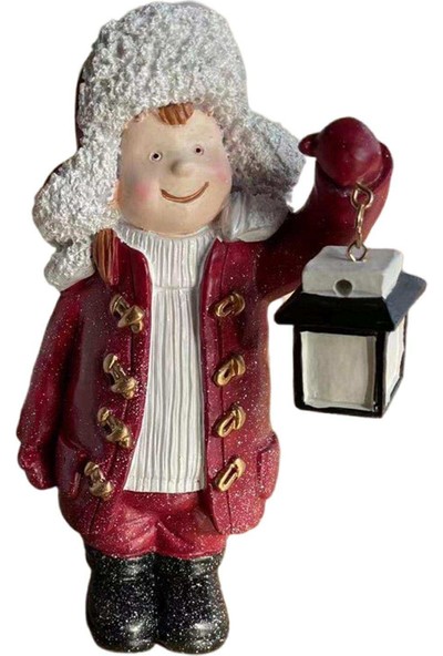 Dolity Çocuk Heykelcik Noel Hediyeleri Nightlight Ev Yatak Odası Süsler Için Kırmızı Dolity Çocuk Heykelcik Noel Hediyeleri Nightlight Ev Yatak Odası Süsler Için Kırmızı