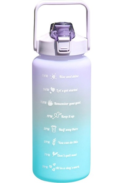 Dolity 2000ml Saplı Taşınabilir Su Şişesi - Mor / Pembe (Yurt Dışından) Dolity 2000ml Saplı Taşınabilir Su Şişesi - Mor / Pembe (Yurt Dışından)