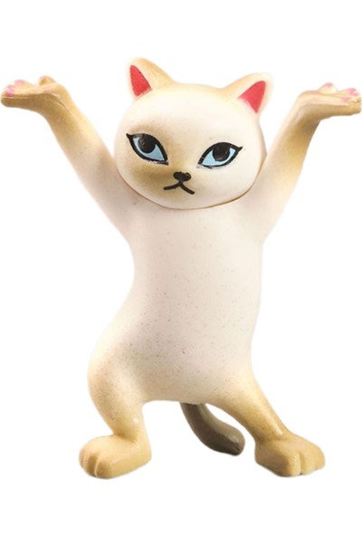 Kedi Süsleme Kitaplık Standı Kalem Tutucu Kitty Kaldırma Heykeli Oyuncaklar Ev Dekor Gri Beyaz Kedi Süsleme Kitaplık Standı Kalem Tutucu Kitty Kaldırma Heykeli Oyuncaklar Ev Dekor Gri Beyaz