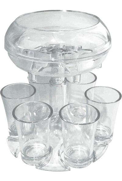 6shot Cam Şarap Bira Içecek Dağıtıcı Tutucu Içme Oyunları Parti Bar Olsun