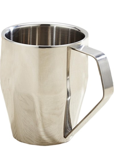 Dayanıklı Kahve Fincanı Vakum Yalıtım Zorlu Içecek Metal Içecekler Için Seyahat Gümüş Dayanıklı Kahve Fincanı Vakum Yalıtım Zorlu Içecek Metal Içecekler Için Seyahat Gümüş
