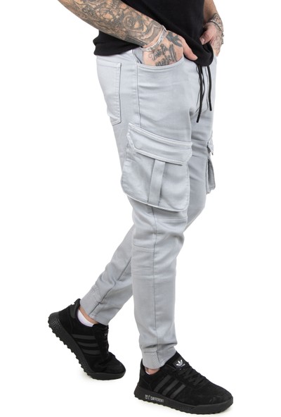 Deepsea Bel Paça Biyeli Bağcıklı Kargo Cepli Pantolon 2100012