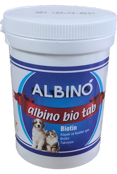 Albino Köpek ve Kediler Için Biotin Takviyesi (Bio Tab / 70 Tablet) Albino Köpek ve Kediler Için Biotin Takviyesi (Bio Tab / 70 Tablet)