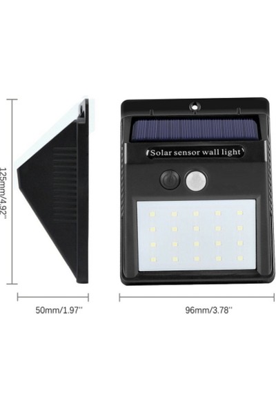 Solar Güneş Enerjili Sesli Alarm Hareket Sensörlü
